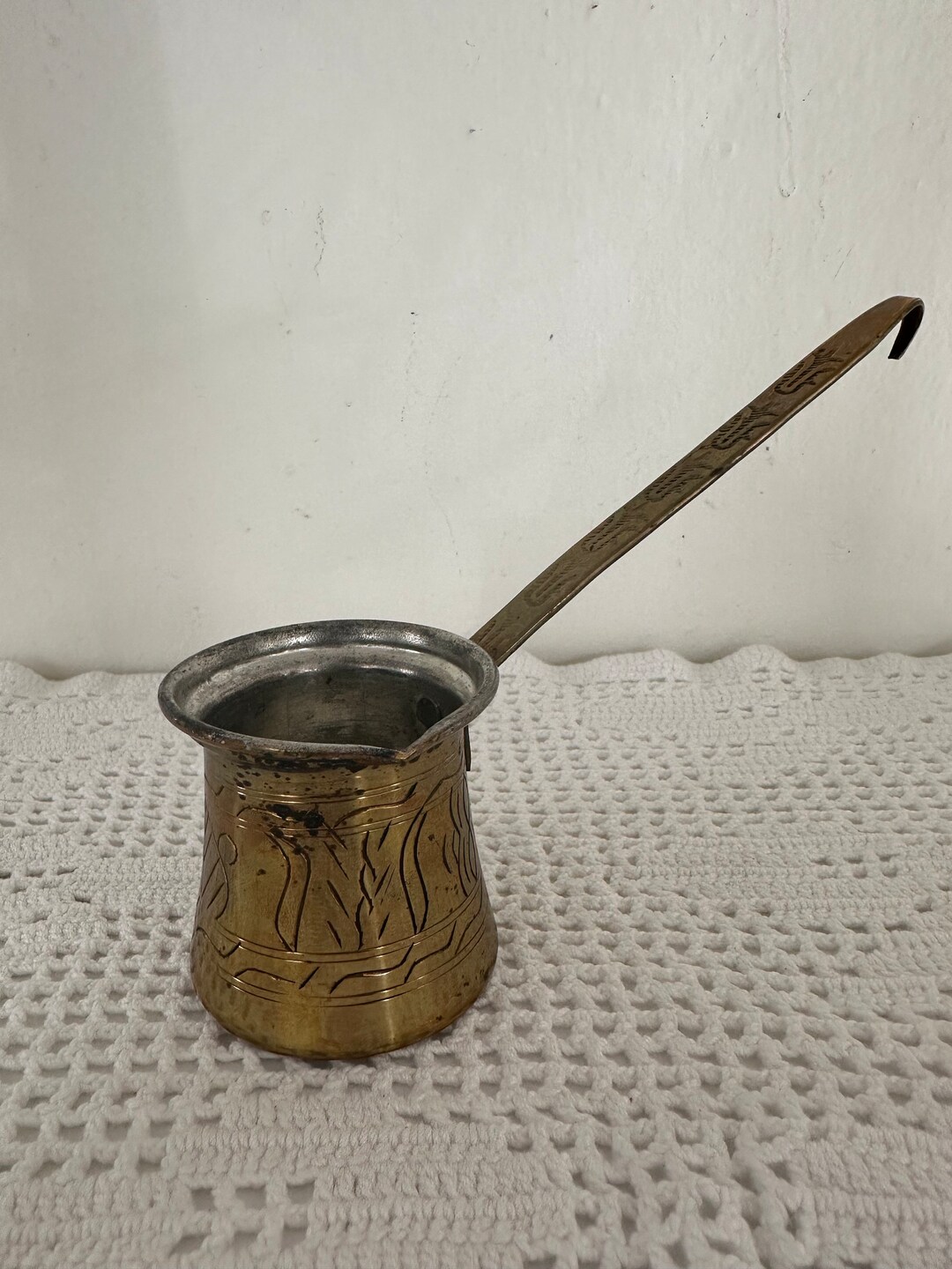 Vintage Antep Copper & Brass Ali Tektek Hammered Turkish Copper Pot - Etsy