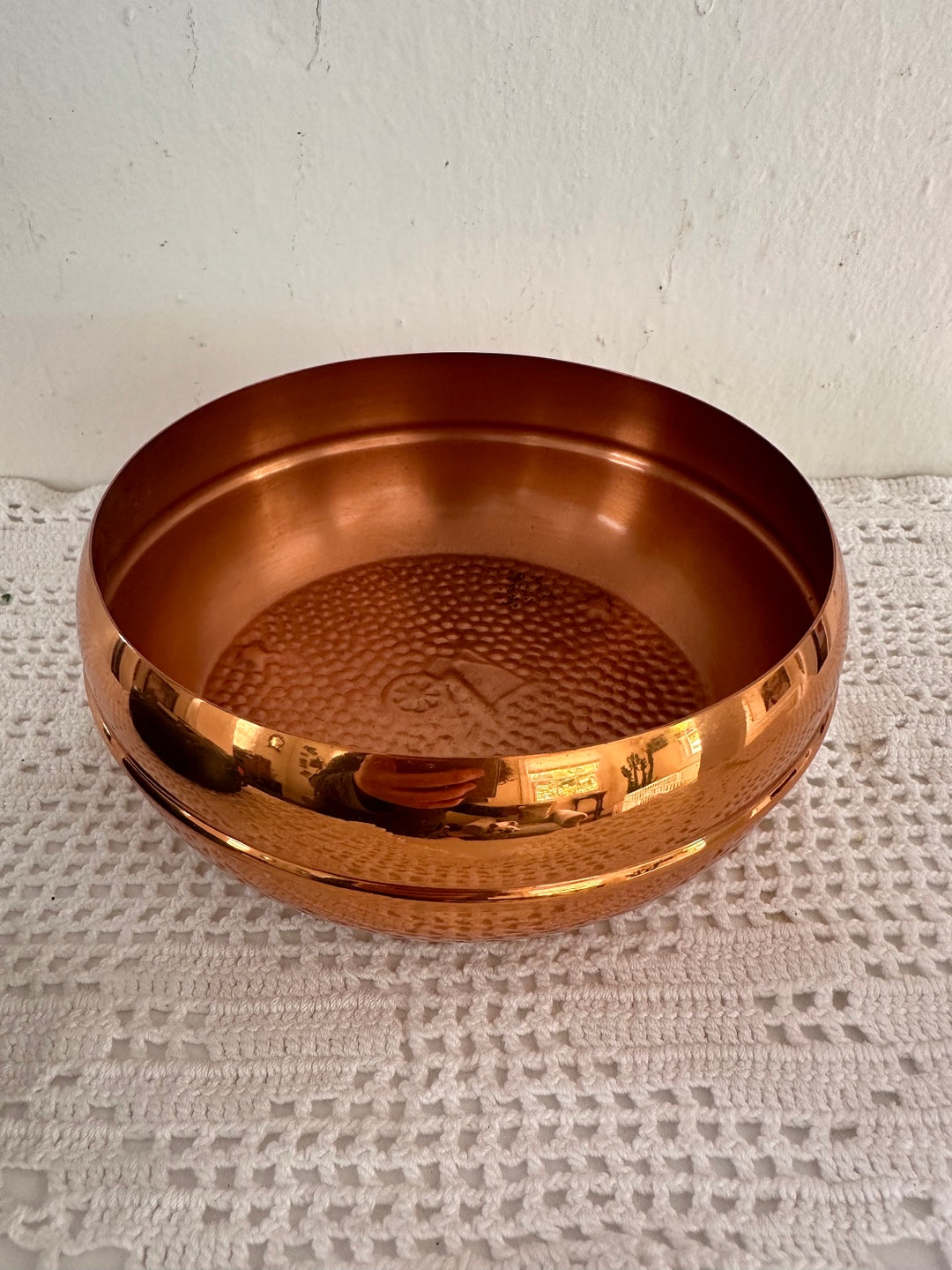 Coppercraft Copper Footed Bulb Dish - Etsy