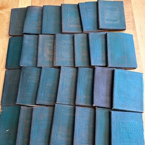 Antique Little Leather Library 1920's Mini Classic Books - Etsy