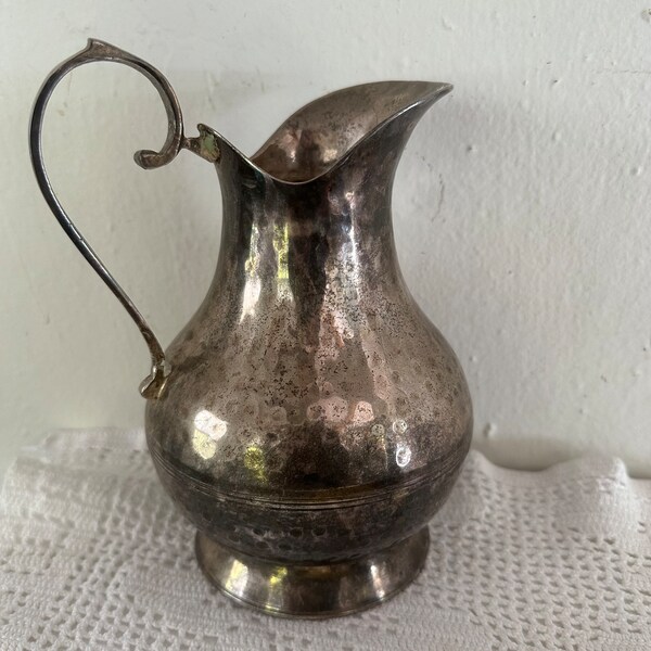 Silver Plate Pitcher - Etsy