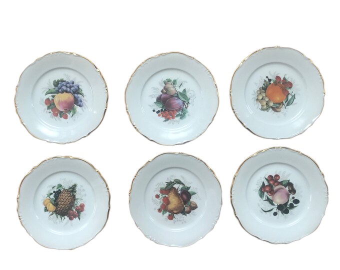 Eschenbach Dessert Salad Plates Bavaria Marked 69, Eschenbach Bavaria ...