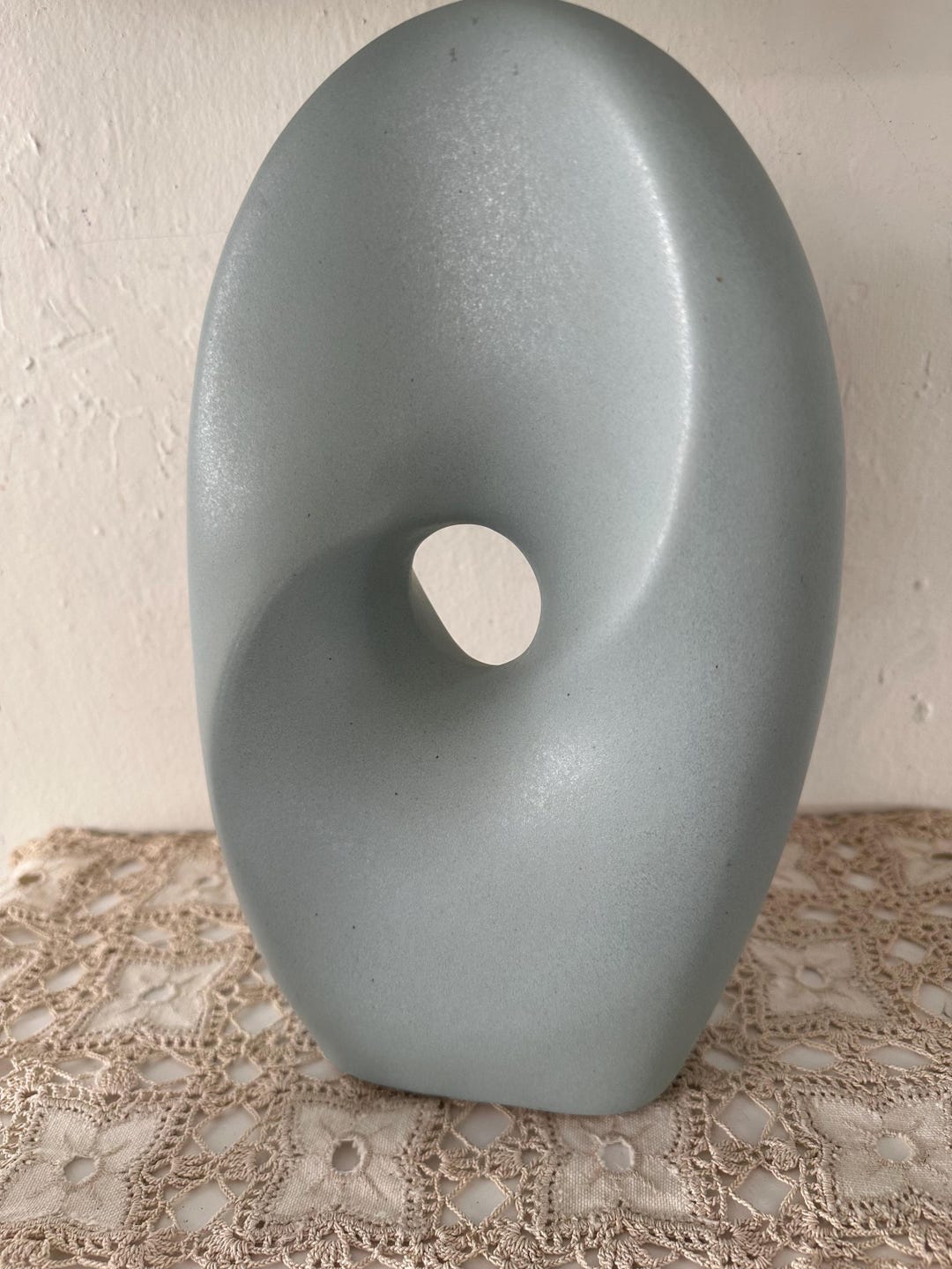 Unmarked Sculptural Object Pale Blue - Etsy