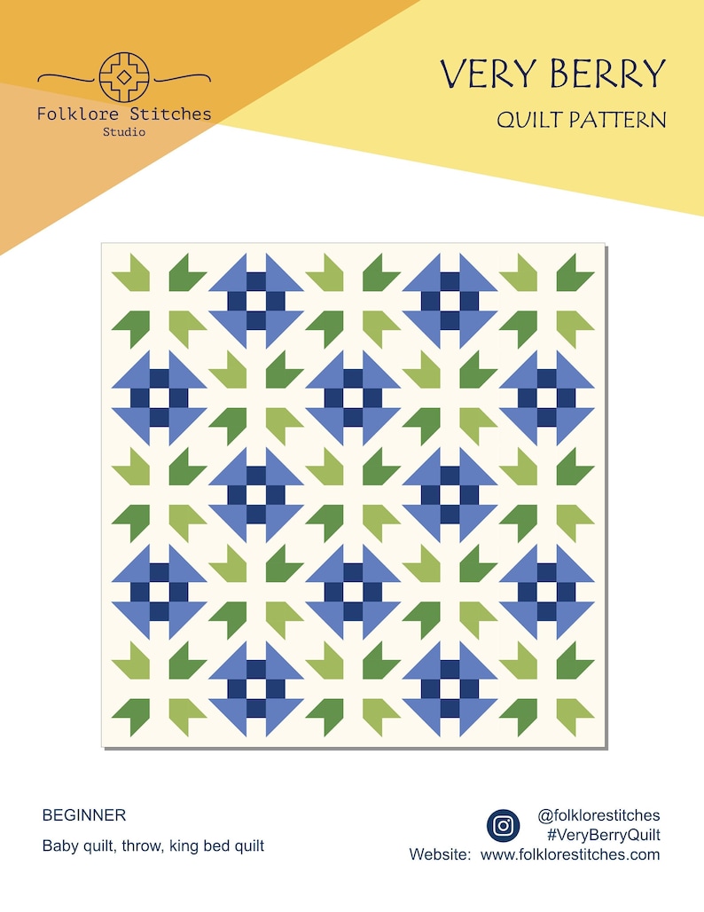 Very Berry Quilt Pattern PDF - Etsy