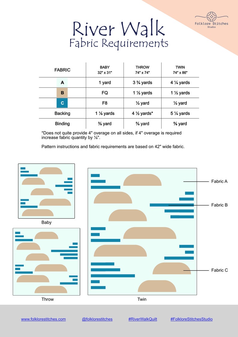 River Walk Quilt Pattern PDF - Etsy