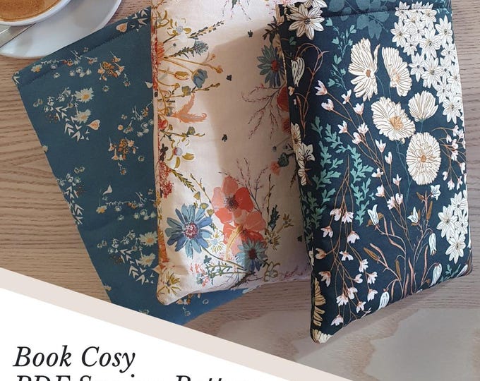 PDF DIY Book Sleeve Sewing Instructions/tutorial in 7 EASY Steps - for ...