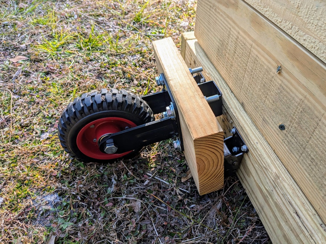 Chicken Tractor Wheel Assembly Plans | Moveable Chicken Coop Wheel ...
