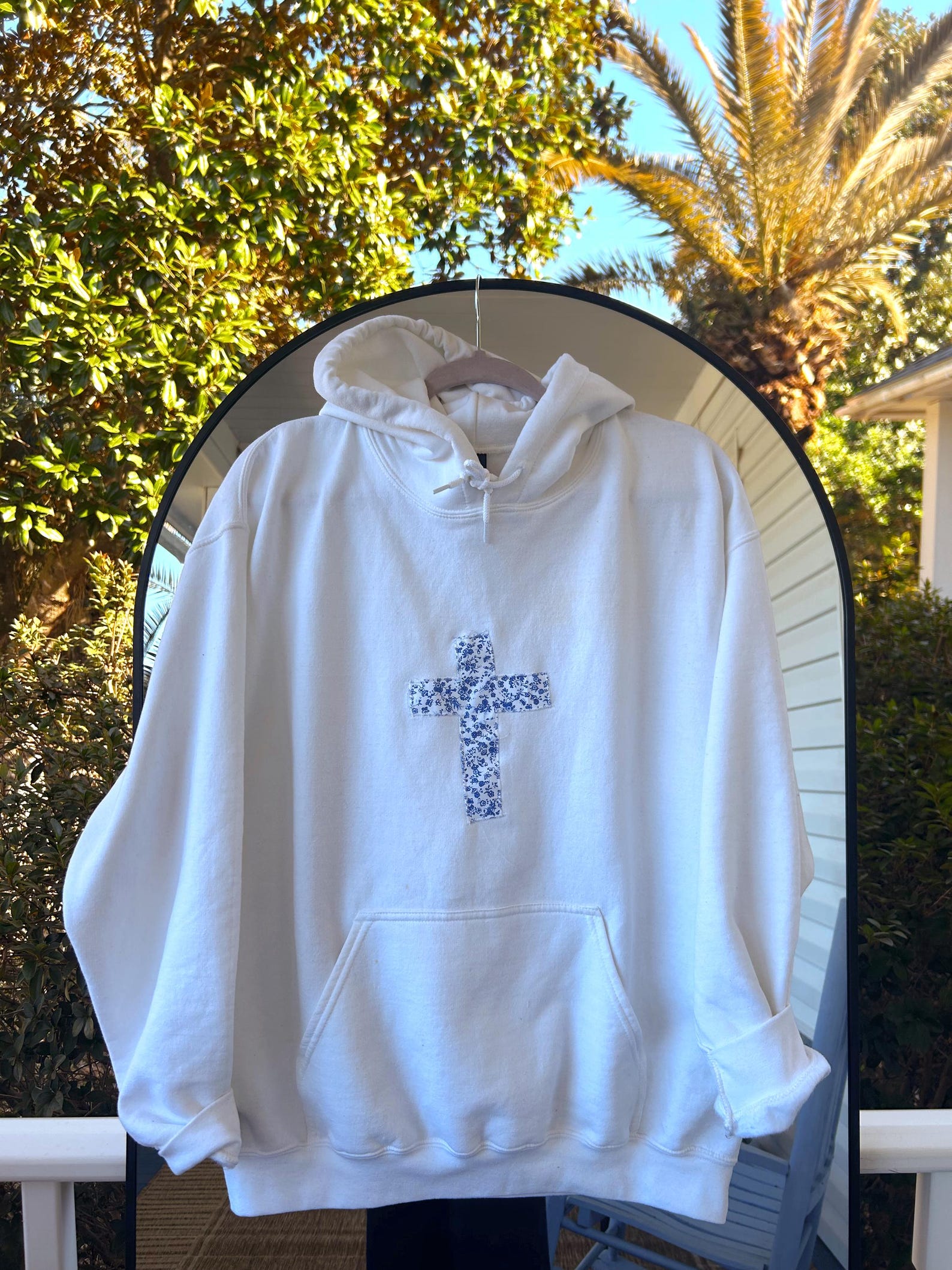 Cross Patchwork Hoodie, Jesus Christian Unisex Sweatshirt, Religious ...