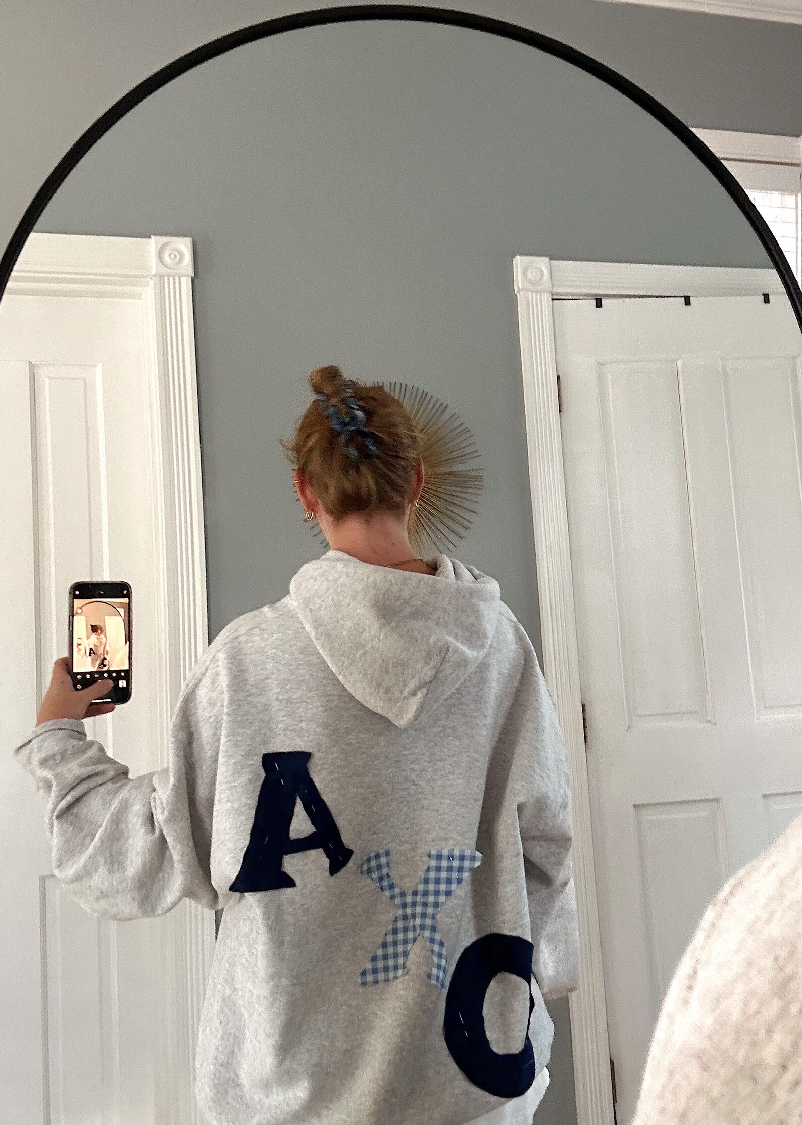Sweatshirt AXO Sorority Patchwork Hoodie, College Custom Merch, Custom ...