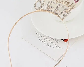 40th Birthday Headband, Birthday Crown, Birthday Girl, Birthday ...