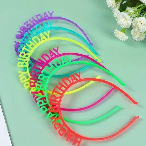 Happy Birthday Headband - Etsy