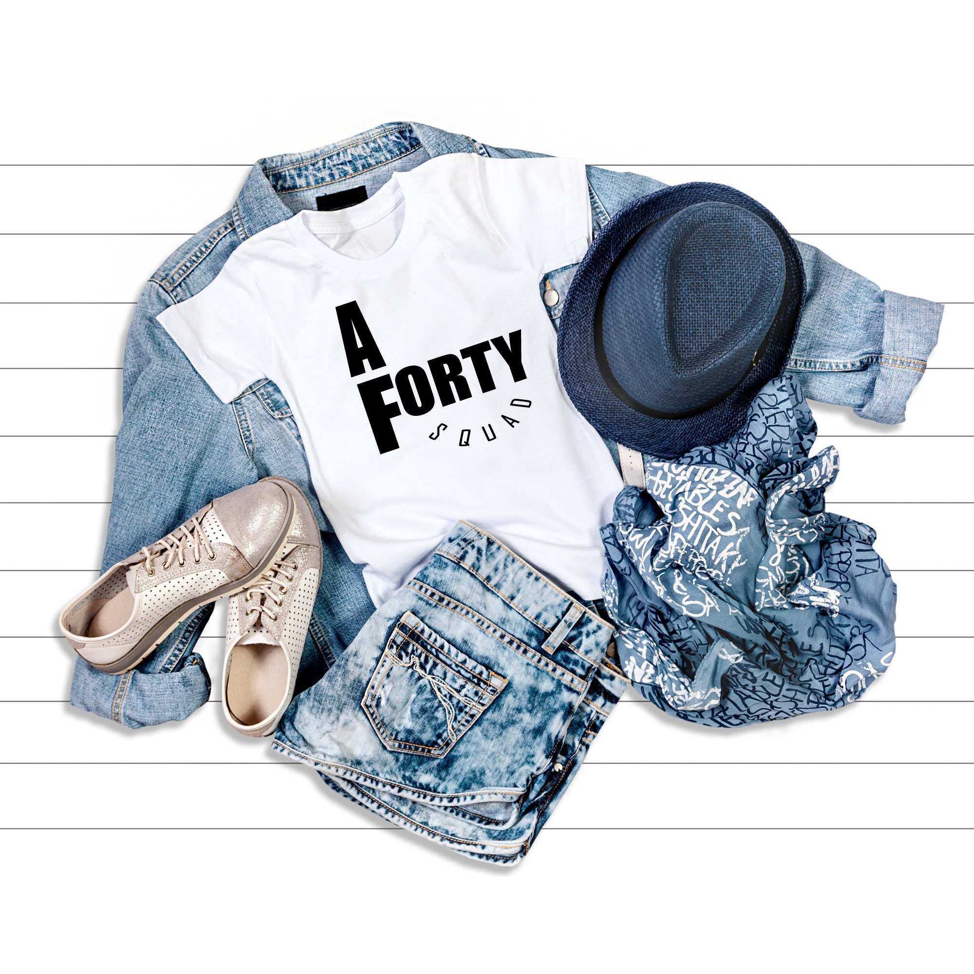 FORTY AF SQUAD Birthday//svg// 40TH Birthday Svg//png//silhouette ...