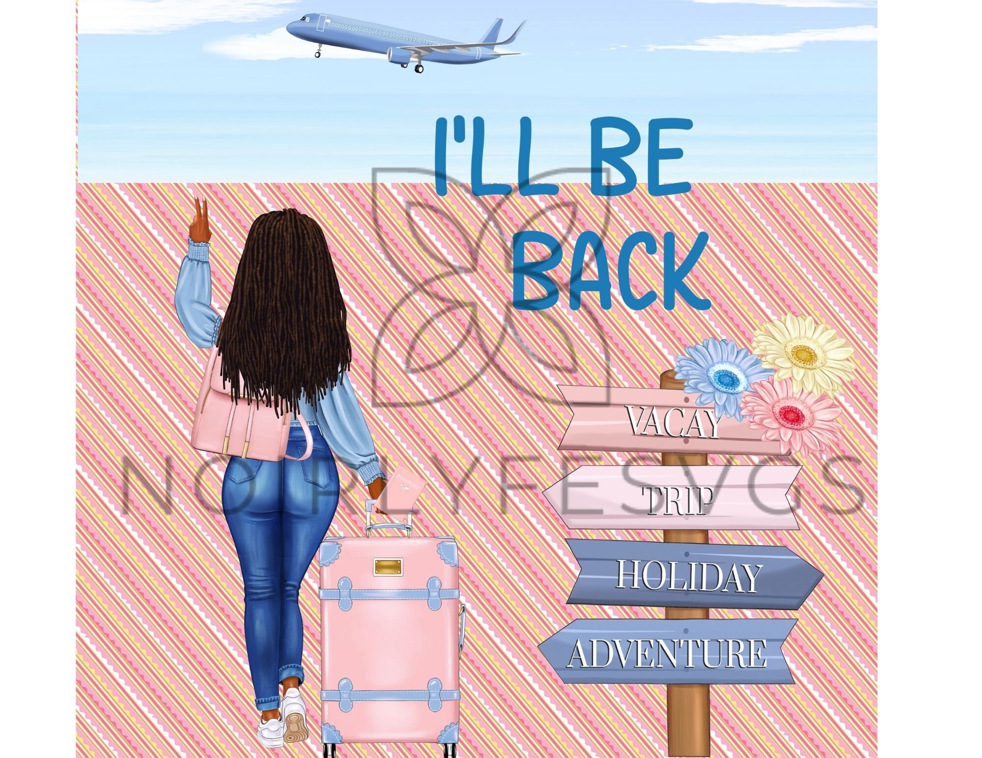 I'LL BE BACK Png//sublimation//cricut File//travel//sublimation File ...