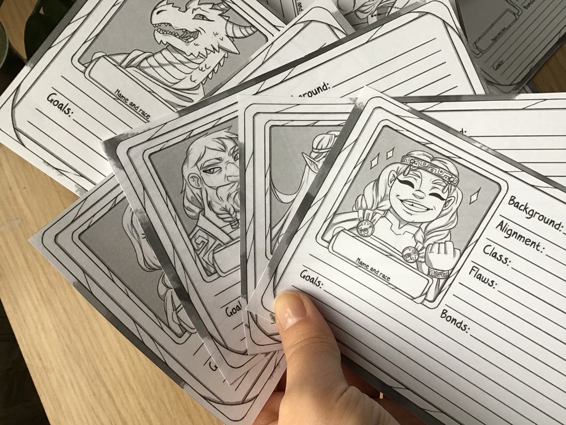 Npc Templates for Dnd and Tabletop Games - Etsy