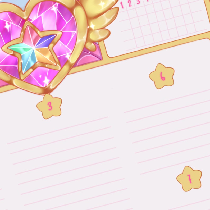 Magical Girl Character Sheet Dnddnd5erpg Ttrpg Etsy 