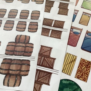 Printable Wooden Dungeon Tiles Set [dnd/ttrpg/ Rpg/ Pathfinder] Instant ...