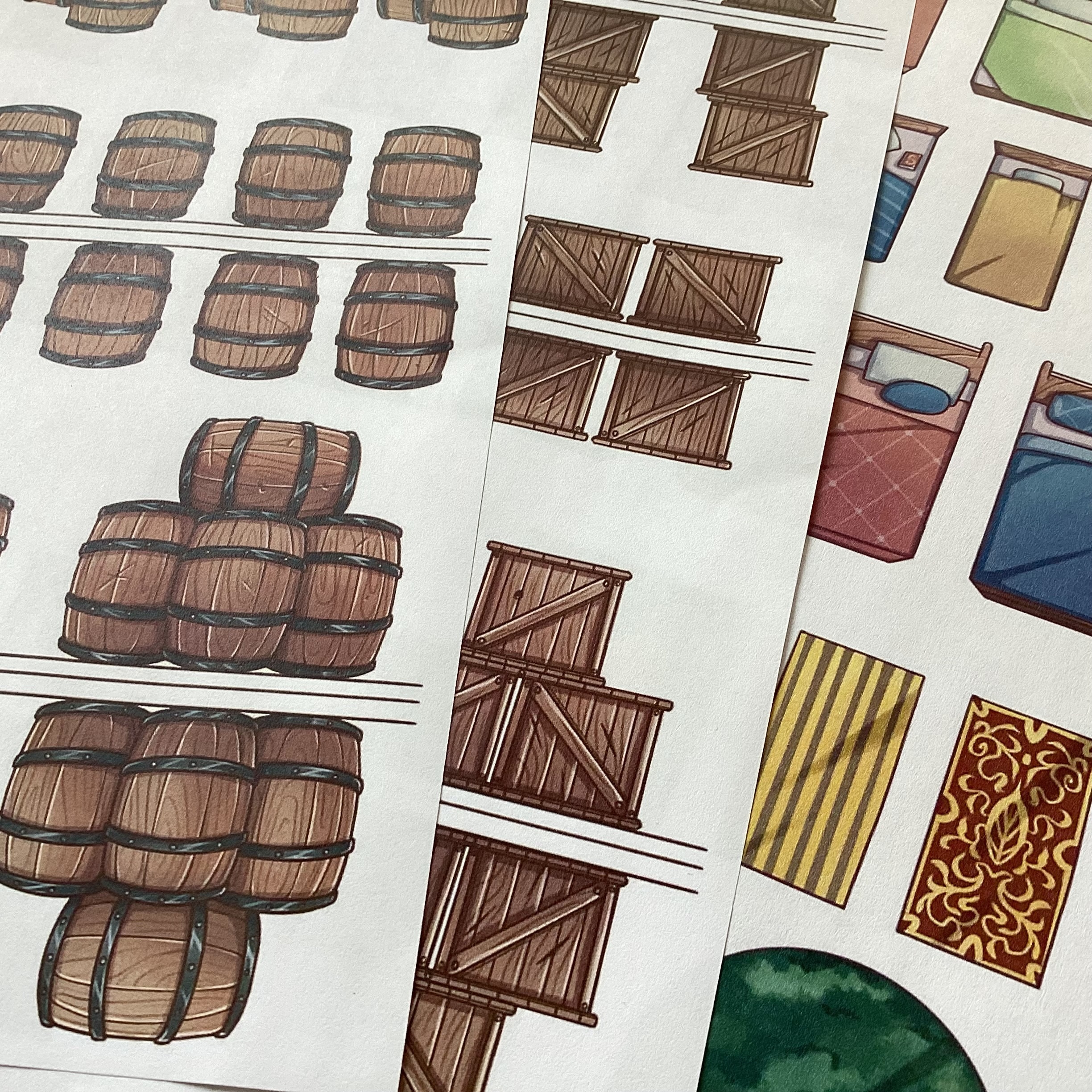 Printable Wooden Dungeon Tiles Set [dnd/ttrpg/ Rpg/ Pathfinder] Instant ...