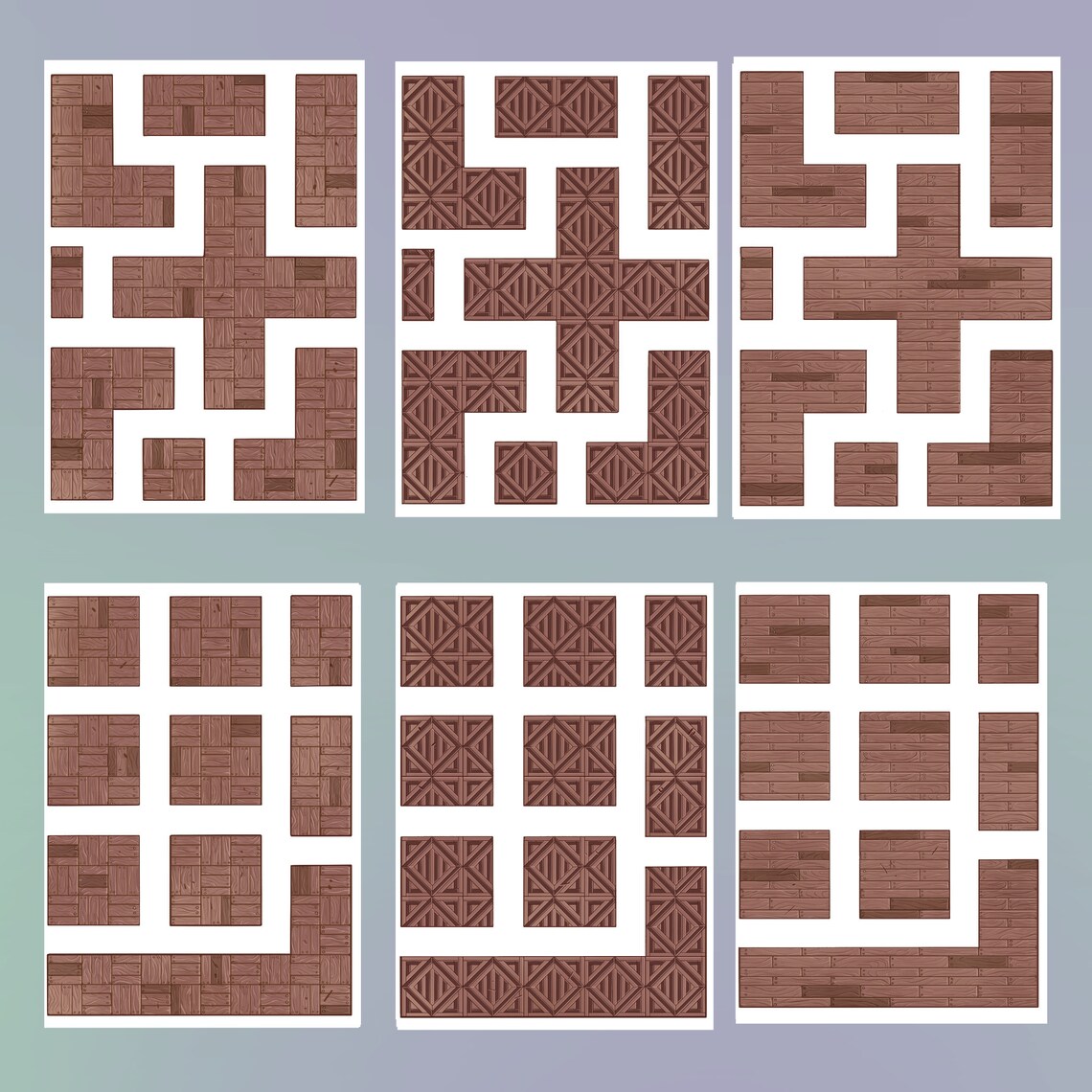 Printable Wooden Dungeon Tiles Set dnd/ttrpg/ Rpg/ | Etsy