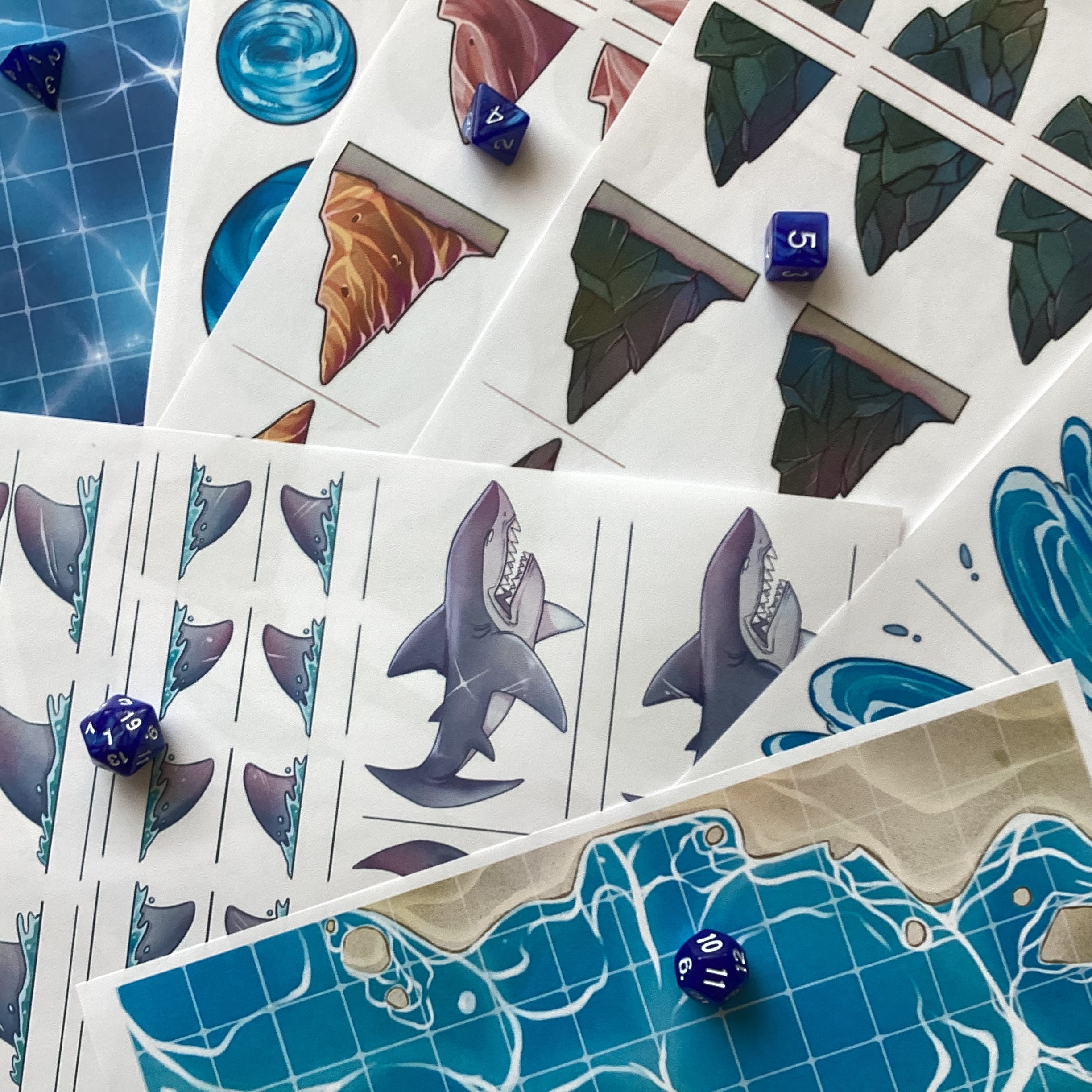 Sea Themed Tiles and Maps dnd/dnd5e/ttrpg Printable - Etsy