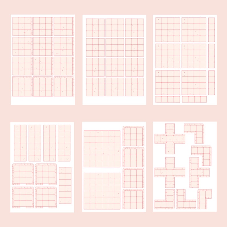 Printable Dungeon Tiles - Etsy