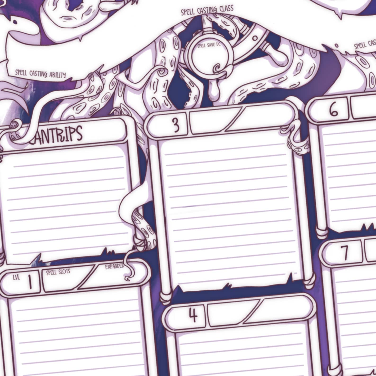 Deep Sea Horror Character Sheet [dnd/ Ttrpg/ 5e] - Etsy