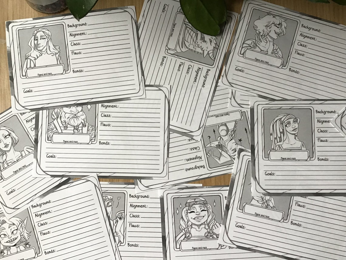 Npc Templates for Dnd and Tabletop Games - Etsy