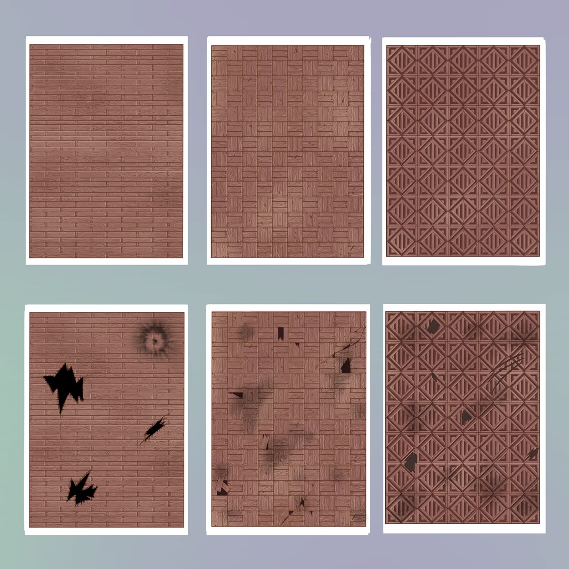 Printable Wooden Dungeon Tiles Set dnd/ttrpg/ Rpg/ | Etsy