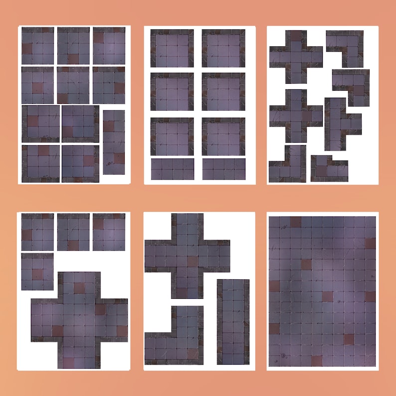 Full Color Printable Dungeon Tiles [D&D/ Ttrpg] - Etsy