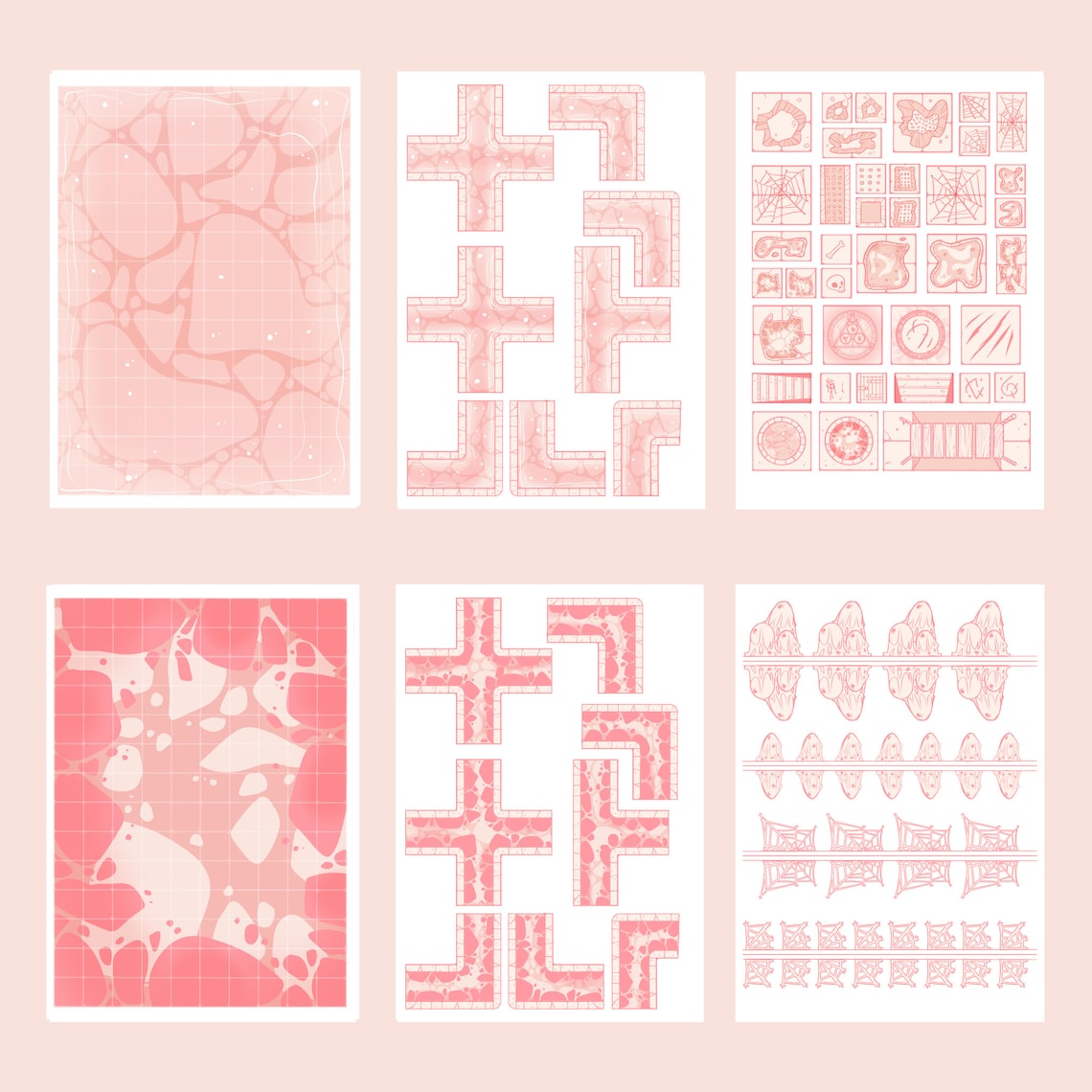 Printable Dungeon Tiles - Etsy