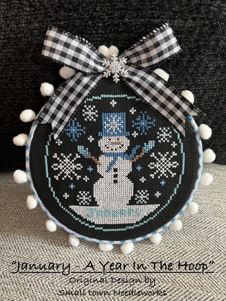 January - A Year in the Hoop - Digital Download Pattern - Etsy