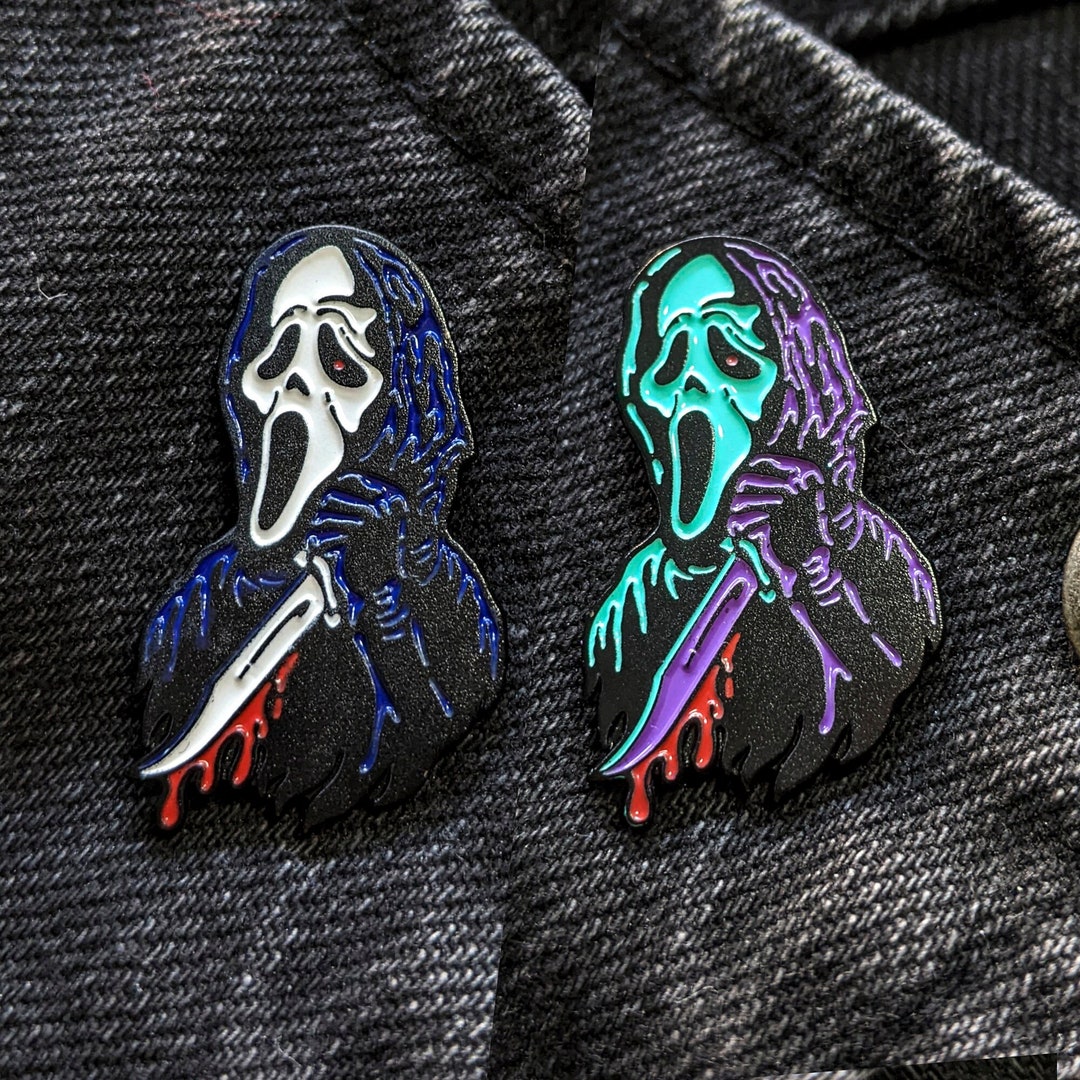 Ghostface-enamel Pin-scream-horror Movie - Etsy