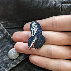 Ghostface-enamel Pin-scream-horror Movie - Etsy