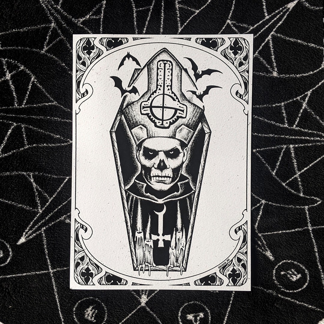 Papa Emeritus - Ghost - Art Print - A4 - Etsy