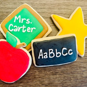 Teacher/school Sugar Cookies - Etsy