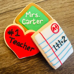 Teacher/school Sugar Cookies - Etsy
