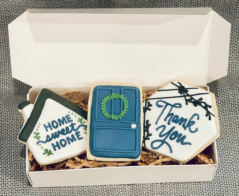Home Sweet Home Sugar Cookie Gift Box - Etsy