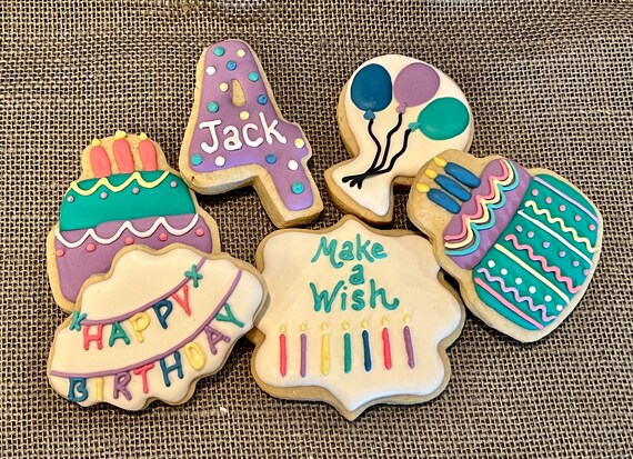 Happy Birthday Sugar Cookies | Etsy