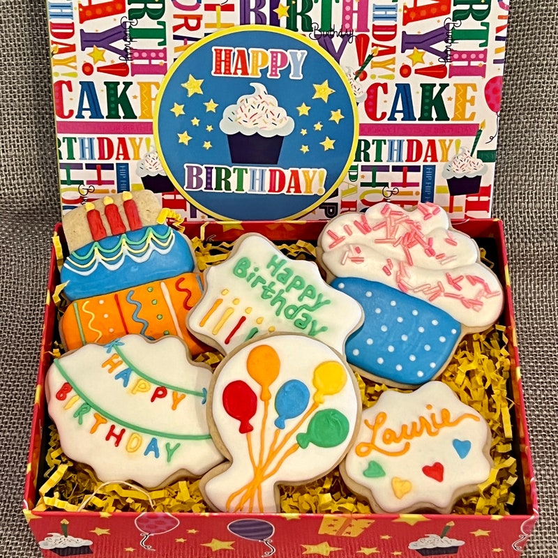 Birthday Cookies - Etsy
