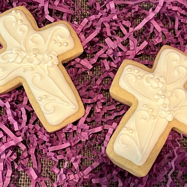Cross Sugar Cookies - Etsy