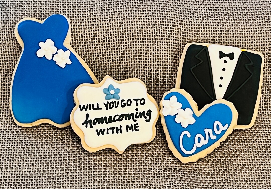 Homecoming Dance Proposal Sugar Cookie Gift Box - Etsy