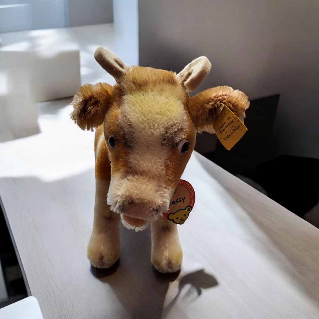 Vintage Steiff Cow Bessy. Made in Germany 1960's - Etsy