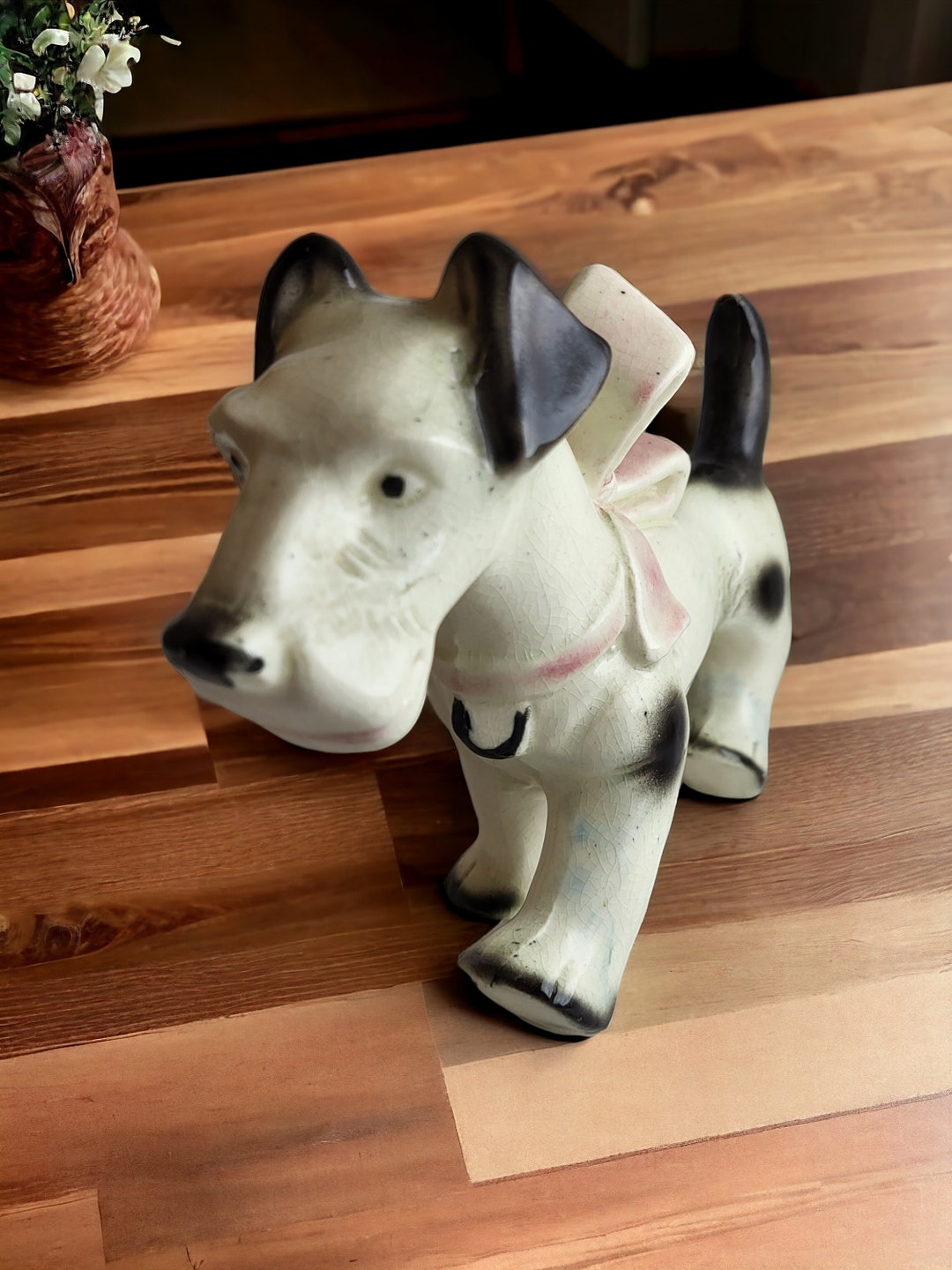 Vintage Ceramic "made in Japan" Dog Figure - Etsy