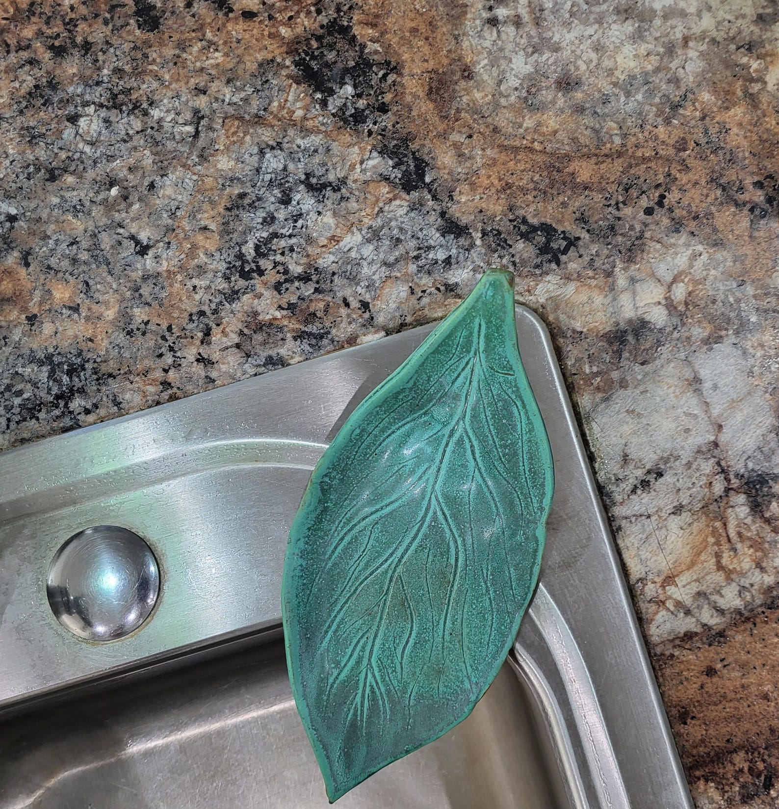 Hand Made Pottery Leaf Shaped Sponge Holder - Etsy