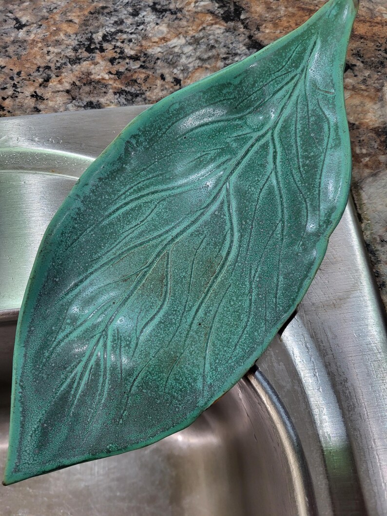Hand Made Pottery Leaf Shaped Sponge Holder - Etsy