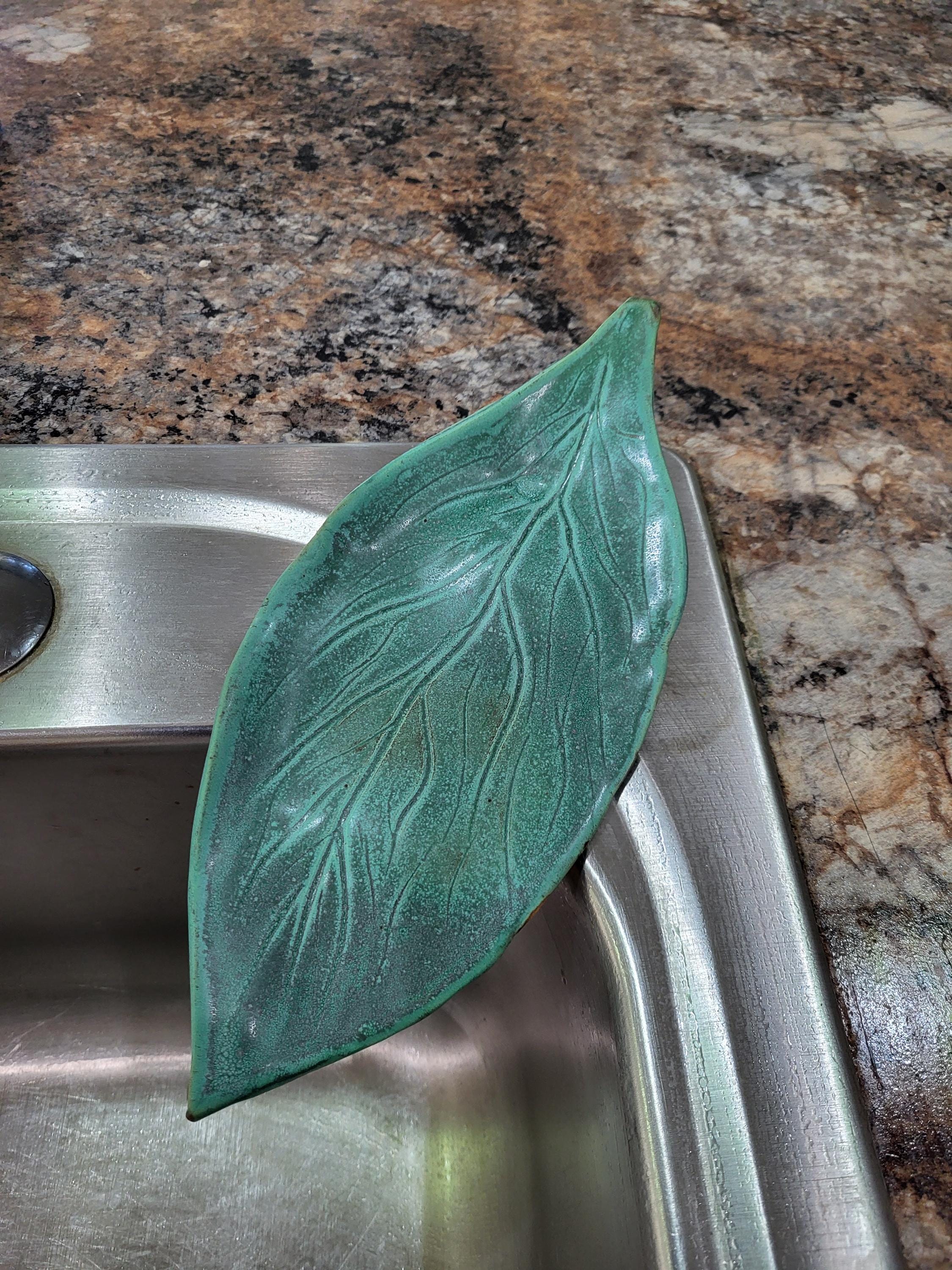 Hand Made Pottery Leaf Shaped Sponge Holder - Etsy