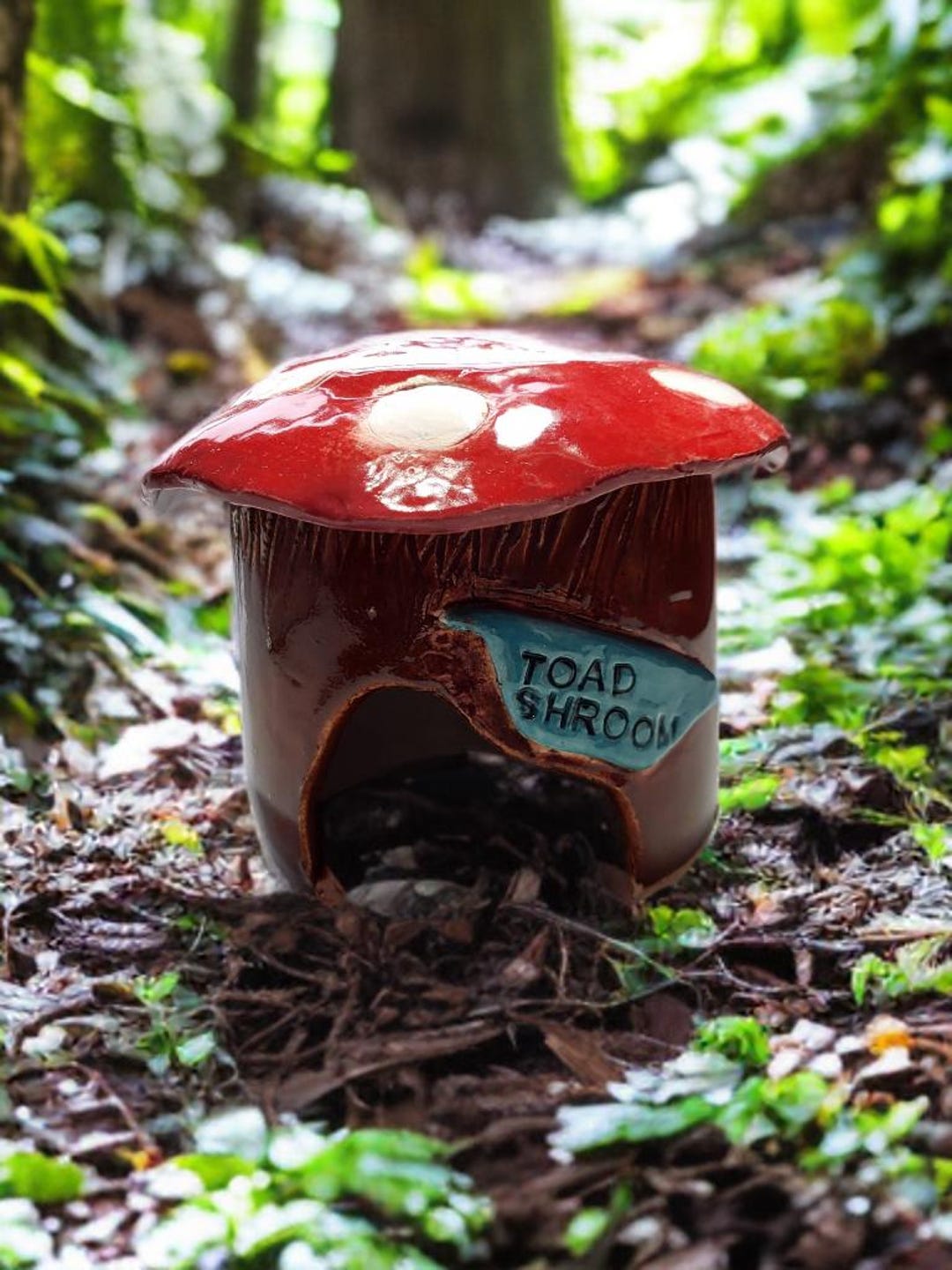 Hand Built Pottery Garden Toad House - Etsy