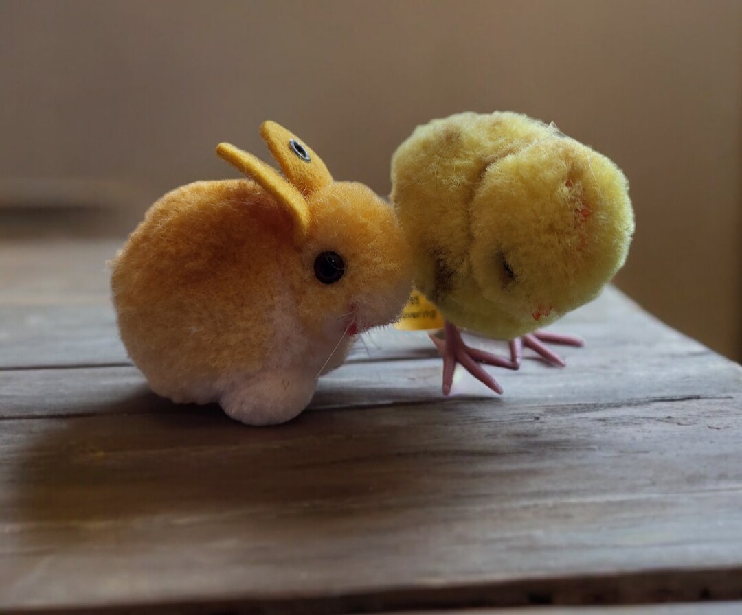 Steiff Pom Pom Chick and Rabbit - Etsy