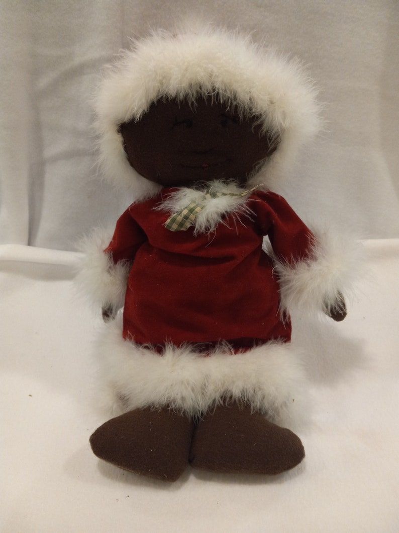Primitive Handmade Santa Doll. - Etsy