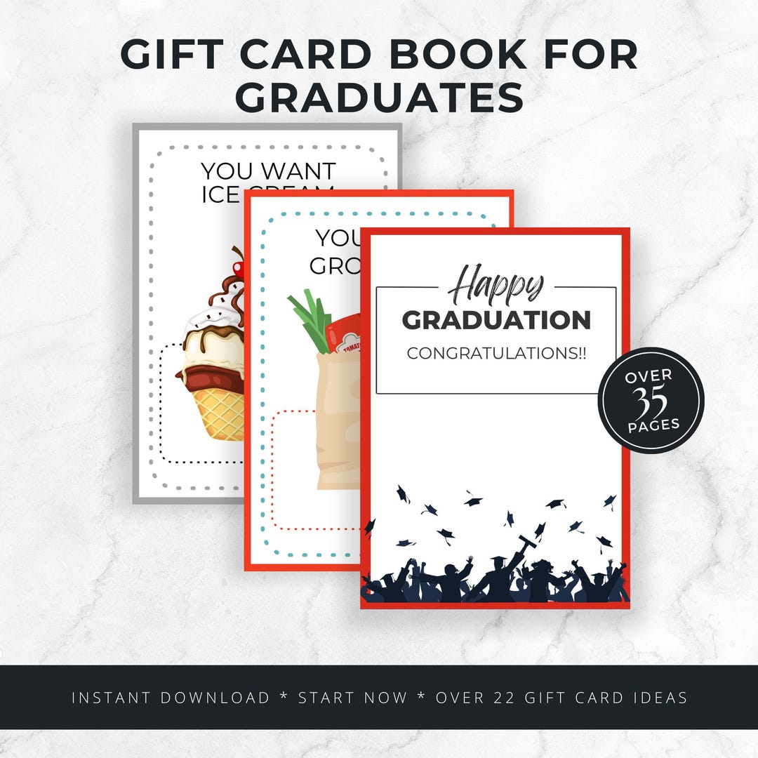 Gift Card Book for Graduate Care Package, First Year of College Present ...
