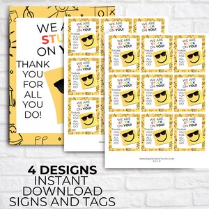 Staff Appreciation Bundle, Teacher Appreciation Week Printable Gift ...