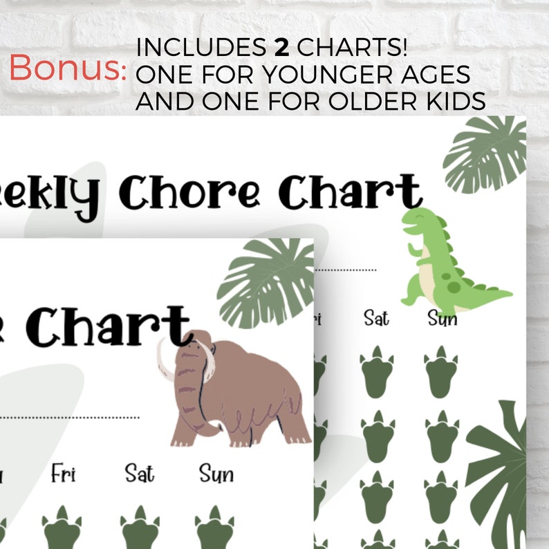 Chore Chart for Kids Printable, Responsibility Chart for Kids, Chore ...